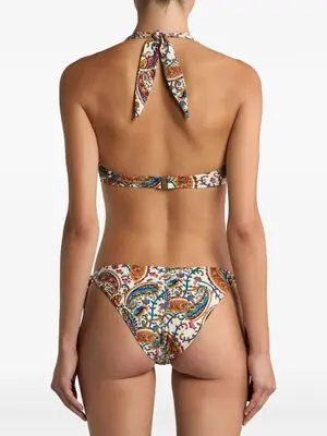 Etro Floral Paisley Triangle Bikini - Multicolor