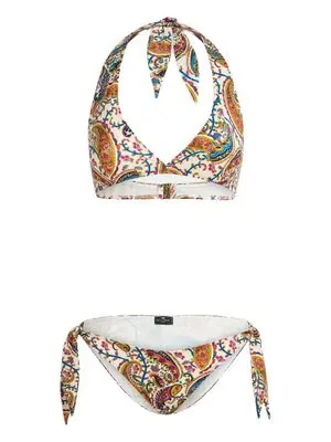 Etro Floral Paisley Triangle Bikini - Multicolor