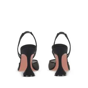 Amina Muaddi Mesh Slingback Pumps
