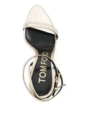 TOM FORD 105mm Padlock Leather Sandals
