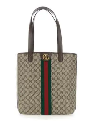 Gucci Ophidia Gg Supreme Tote Bag - Cream
