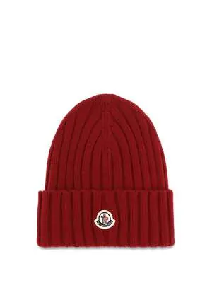 Moncler MONCLER Beanie Hat Red