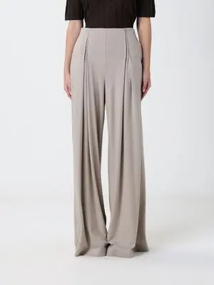 Max Mara Tailored Virgin Wool Blend Trousers - Cream