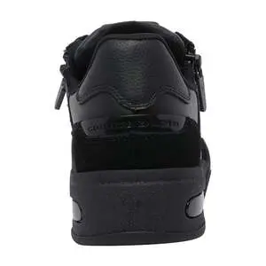 GIUSEPPE ZANOTTI Calf Leather Zip-up Lace-up Sneakers - Black