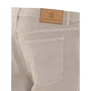 Brunello Cucinelli Linen Drawstring Waist Pants