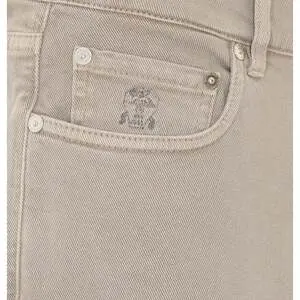 Brunello Cucinelli Linen Drawstring Waist Pants