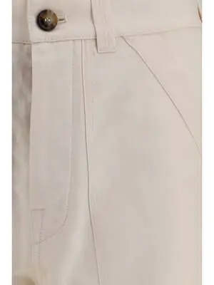 Brunello Cucinelli Linen Drawstring Waist Pants