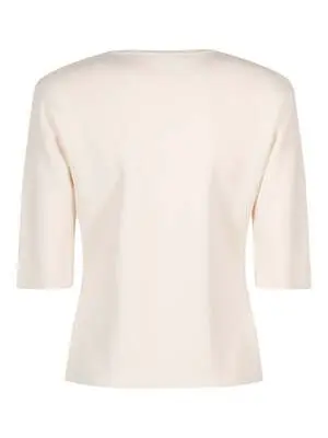 Max Mara Knitted Jersey Short-sleeved Top