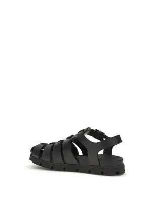 Prada Rubber Cage Sandal