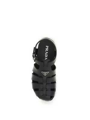Prada Rubber Cage Sandal
