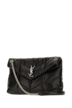 Saint Laurent Quilted Leather Shoulder Bag With Chain Strap - Multicolor