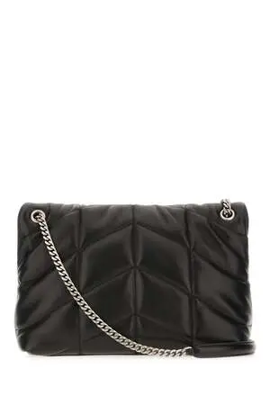 Saint Laurent Quilted Leather Shoulder Bag With Chain Strap - Multicolor