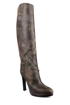 Ralph Lauren Remmy High Heel Boots - Gray