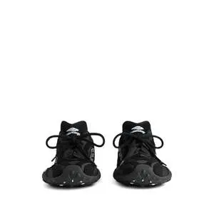 Balenciaga Logo Detail Lace-up Low-top Sneakers - Black