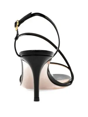 GIANVITO ROSSI Leather High Heel Slingback Sandals