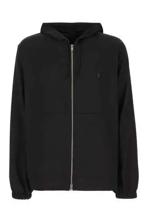Givenchy Zip-up Hooded Sweatshirt With Logo Detail - Multicolor