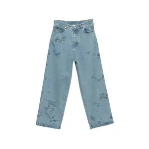Vetements Wide-leg Graphic Print Jeans