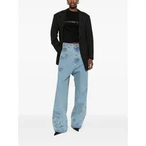 Vetements Wide-leg Graphic Print Jeans