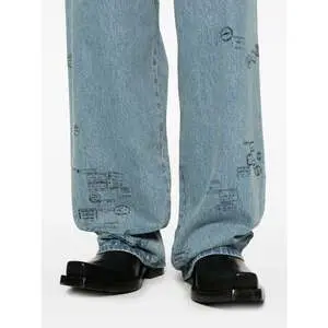 Vetements Wide-leg Graphic Print Jeans