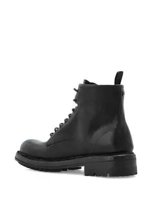 Dolce & Gabbana Leather Lace-up Boots