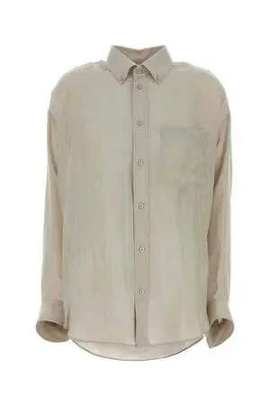Balenciaga Sand Cupro Oversize Shirt