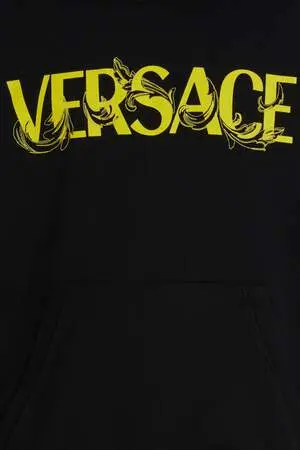 Versace Hooded Sweatshirt With Logo Detail