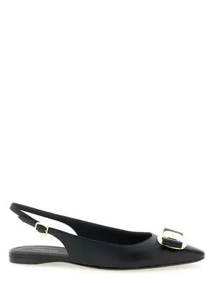 FERRAGAMO Zelmy Nappa Slingbacks - Black