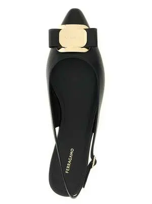 FERRAGAMO Zelmy Nappa Slingbacks - Black