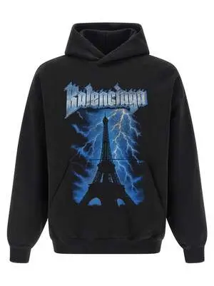 Balenciaga Thunderstorm Hoodie - Black
