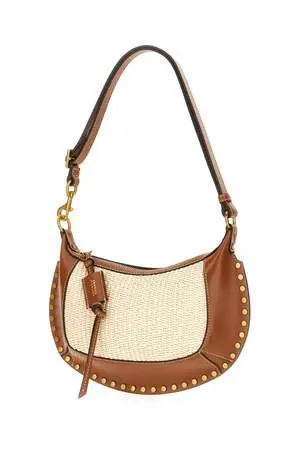 Isabel Marant Étoile Studded Raffia Shopper Bag - Multicolor