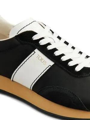 TOD'S Fabric And Leather Sneakers - Black