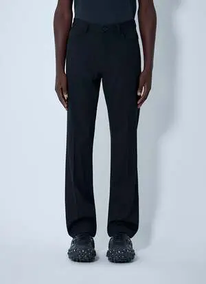 Balenciaga Tailored Wool-blend High-waisted Pants - Black