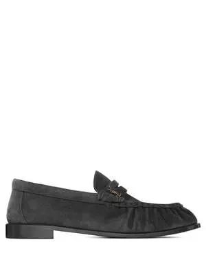 Saint Laurent SAINT LAURENT Le Loafer Supple Suede Gray