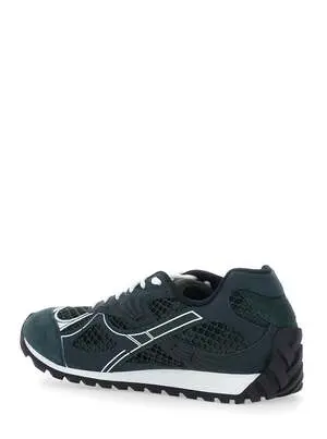 Bottega Veneta Suede And Tech Fabric Lace-up Sneakers - Multicolor