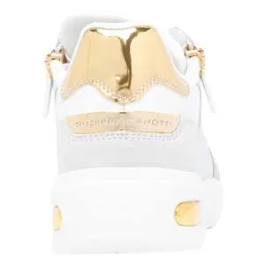 GIUSEPPE ZANOTTI Leather Zip-up Lace-up Sneakers - White