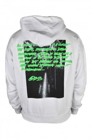Off-White Graphic Print Cotton Hoodie