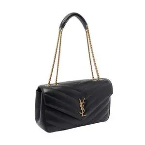 Saint Laurent Medium Loulou Shoulder Bag - Black