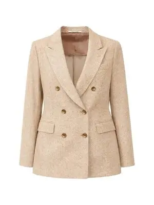 Tagliatore TAGLIATORE Double-Breasted Wool Blazer Multicolor