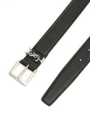 Saint Laurent Cassandre Vadim Belt - Black