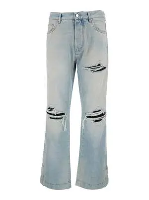 Amiri Contrast Stitching Jeans For Men