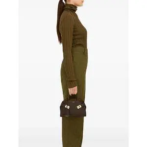 FERRAGAMO Grained Lambskin Tote Bag With Ring Fastening