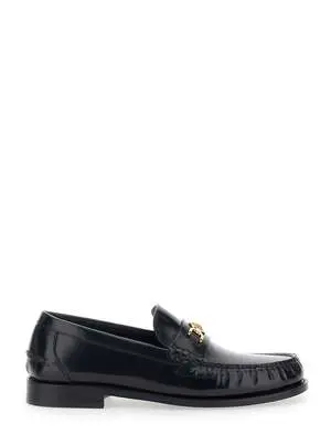 Versace Leather Loafers With Medusa Head Detail - Multicolor