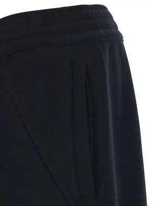 Givenchy Black Pants With Elastic Waist And Embroidered Logo On The Back In Cotton For - Multicolor