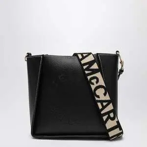Stella McCartney Square Crossbody Bag With Logo - Black