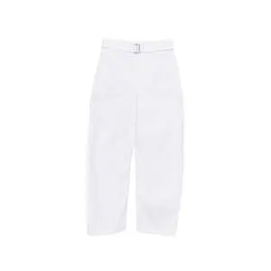 LEMAIRE Belted Cropped Jeans - Gray