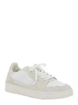 Axel Arigato Clay Leather Sneakers With Suede Inserts