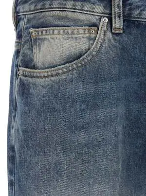 Amiri Blue Denim Jeans With Ripped Detailing - Multicolor