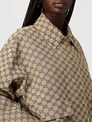Gucci Monogrammed Cotton Blend Jacket