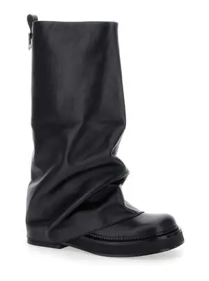Attico Robin Square Toe Leather Boots - Multicolor