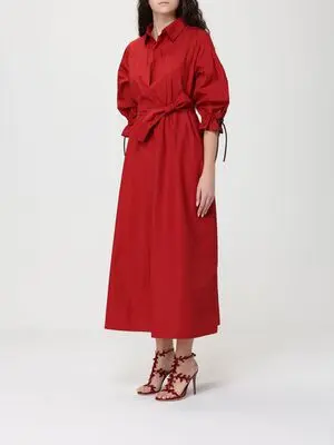 Max Mara Belted Dress - Red